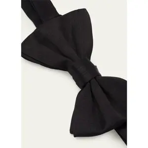 Prada Silk Satin Bow Tie - Black