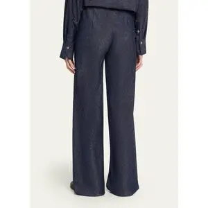 Vince Colette High-rise Chambray Bias Pants