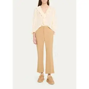 Chloé Nama Shearling-lined Suede Platform Sneakers