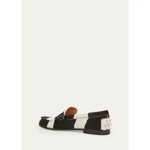 TOD'S Metal Dots -printed Calf Hair Loafers