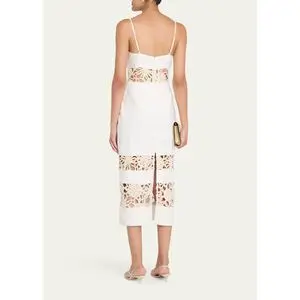 Ramy Brook Aaliyah Floral Cutout Midi Dress