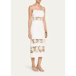Ramy Brook Aaliyah Floral Cutout Midi Dress