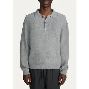 FRAME Boiled Wool Polo Sweater