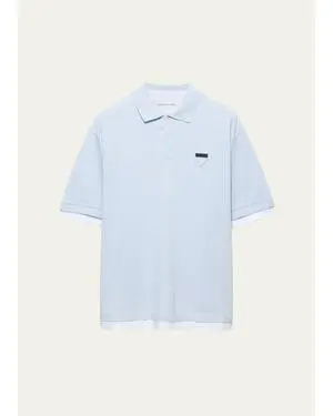 Prada Double-layer Polo Shirt