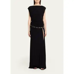 Christopher Esber Tortoiseshell Chain Jersey Top