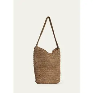 THE ROW Alma Woven Raffia Shoulder Bag