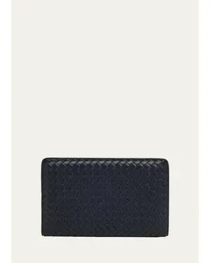 Bottega Veneta Agenda Leather Clutch Bag