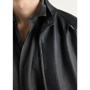 Prada Stand Collar Napa Leather Jacket