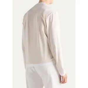 Prada Jersey Long-sleeve Crewneck T-shirt