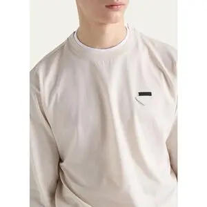 Prada Jersey Long-sleeve Crewneck T-shirt