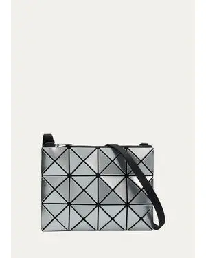 Issey Miyake Lucent Geometric Crossbody Bag Silver