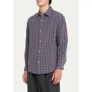 Massimo Alba Plaid Cotton Button-front Shirt