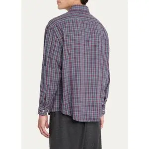 Massimo Alba Plaid Cotton Button-front Shirt