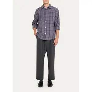 Massimo Alba Plaid Cotton Button-front Shirt