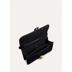 Khaite Blake Glossy Leather Top-handle Bag - Black