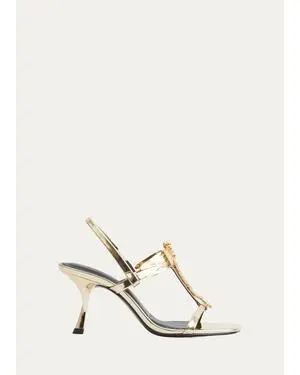 Simkhai 75mm Lula Dragonfly Metallic Leather Sandals