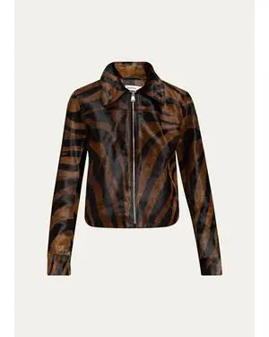 Simkhai Daria Calf Hair Jacket