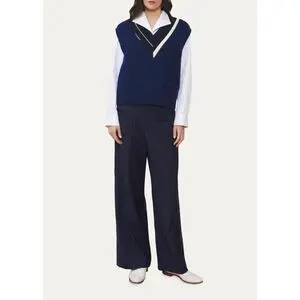 WE-AR4 The Retro Cable-knit Wool Vest