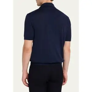 Zegna Wool Short-sleeve Polo Shirt