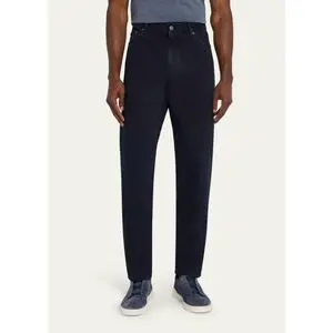 Zegna Cotton Slim Fit Five-pocket Pants