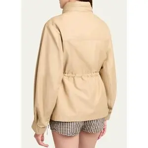 Moncler Bougain Twill Hooded Jacket - Khaki