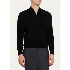 Zegna Cashmere Knit Quarter-zip Sweater