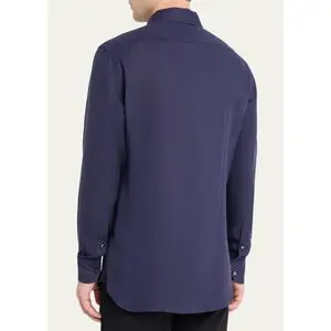 Zegna Oasi Lino Linen Button-down Shirt