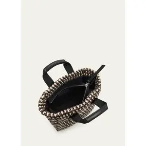 Moncler Caradoc Micro Raffia Crochet Tote Bag - Multi