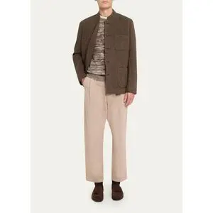 Massimo Alba Fossil Pleated Pants