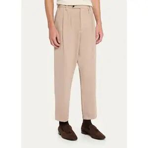 Massimo Alba Fossil Pleated Pants