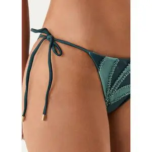 VIX PAULA HERMANNY Selma Beaded Tie-side Bikini Bottoms
