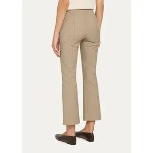 Vince Niki Plaid Mid-rise Crop Flare Pants