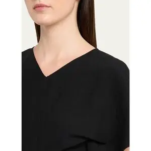 A.L.C. Leni Short-sleeve Linen-blend Mini Dress