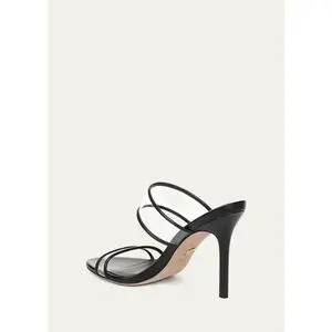 Veronica Beard 95mm Asha Leather Piping Jelly Sandals