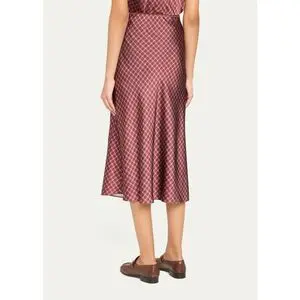 Vince Ombrê Plaid Slip Skirt
