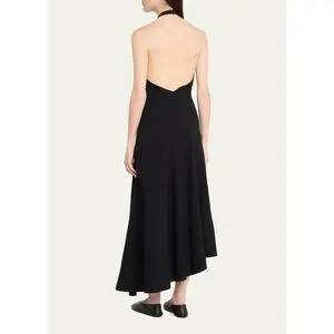 A.L.C. Celina Linen-blend Halter Dress