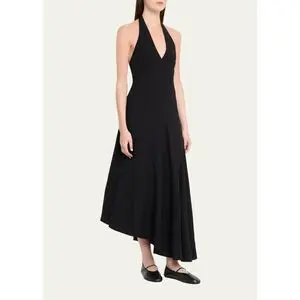 A.L.C. Celina Linen-blend Halter Dress