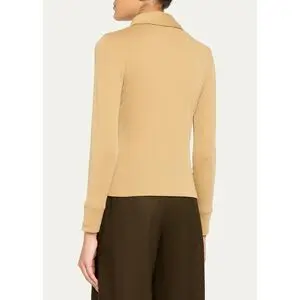 Vince Multi-button Collared Cardigan Top - Black