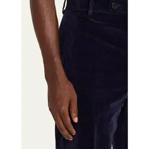 JIL SANDER Cotton-linen Velvet Trousers