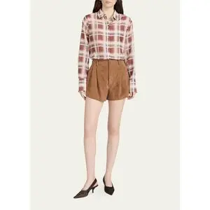 FRAME The Suede Utility Shorts