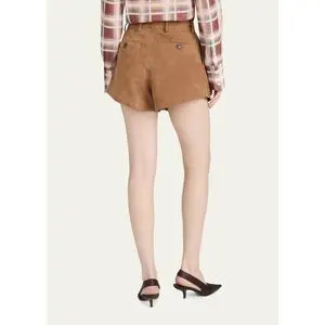 FRAME The Suede Utility Shorts