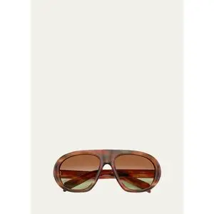 Prada 57mm Acetate Aviator Sunglasses