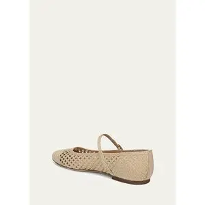 Veronica Beard Ellie Raffia Ballerina Flats