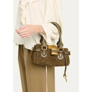 Chloé Paddington Small Suede Top-handle Bag