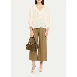 Chloé Paddington Small Suede Top-handle Bag