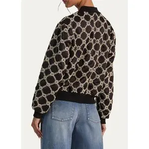 Alice + Olivia Willie Embellished Bomber Jacket