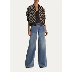 Alice + Olivia Willie Embellished Bomber Jacket