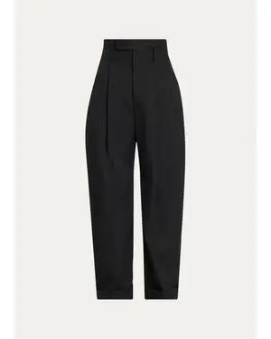 PUBLIC SCHOOL NEW YORK Waverly Tapered-leg Pleated Pants - Black