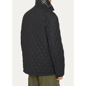 Burberry Haddington Check-lined Quilted Nylon Jacket