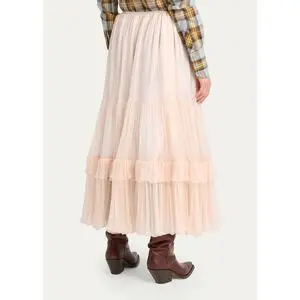 Chloé Silk Tiered Maxi Skirt